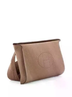 Hermès Togo Videpoche Bag - Grey