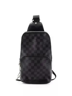 LOUIS VUITTON Avenue Sling Bag Damier Graphite Crossbody Bag - Black
