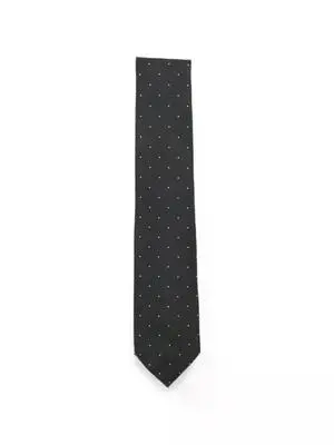 TOM FORD Polka-dot Tie - Black