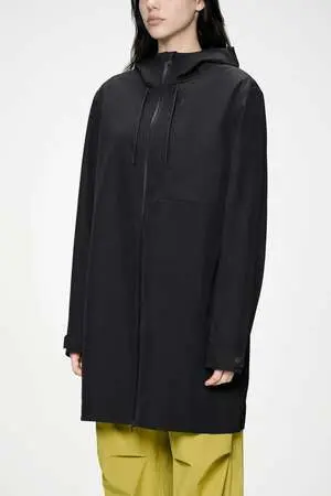 Rains Suva Softshell Long Jacket - Black