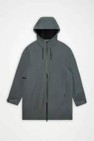 Rains Rains Suva Softshell Long Jacket Dark Grey