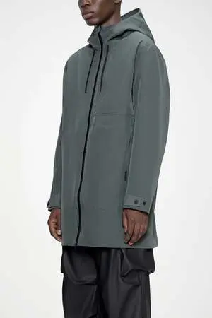 Rains Suva Softshell Long Jacket - Dark Grey