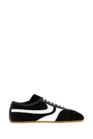 Dries Van Noten Two-tone Leather And Suede Sneakers