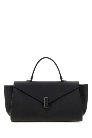 VALEXTRA Leather Medium Iside Editor Senso Handbag - Black