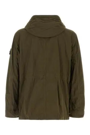 Stone Island Olive Nylon Parka