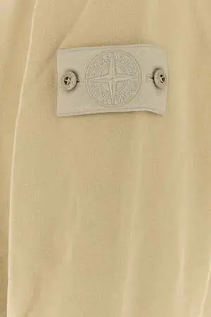 Stone Island Beige Stretch Cotton Sweatshirt