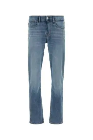 Seven For All Mankind Stretch Denim Jeans - Blue