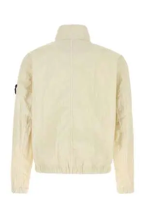 Stone Island Ivory Nylon Jacket