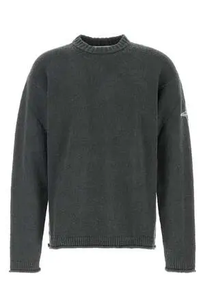 Stone Island Dark Stretch Cotton Blend Sweater - Grey