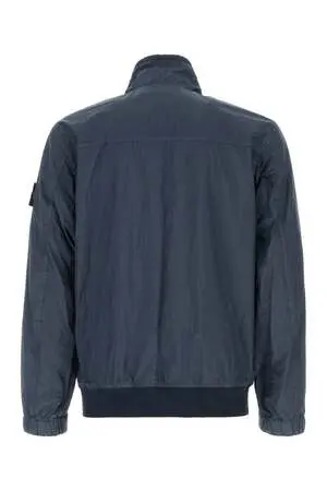 Stone Island Navy Nylon Bomber Jacket