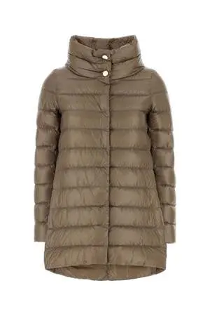 Herno Dove Grey Nylon Amelia Down Jacket - Gray