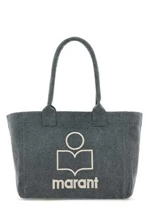 Isabel Marant Étoile Slate Cotton Yenky Zipped Shopping Bag - Gray