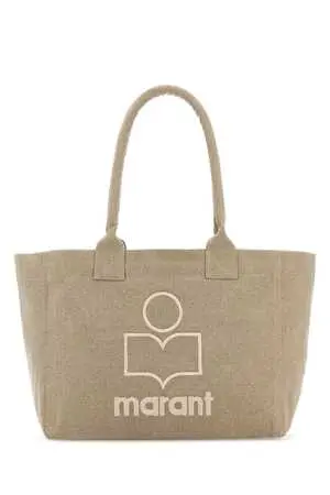 Isabel Marant Étoile Beige Cotton Yenky Zipped Shopping Bag - Brown