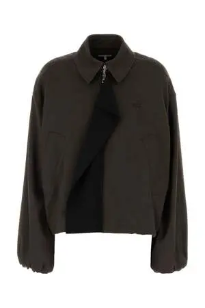 Loewe Chocolate Viscose Blend Jacket - Brown