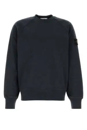 Stone Island Dark Cotton Sweatshirt - Blue