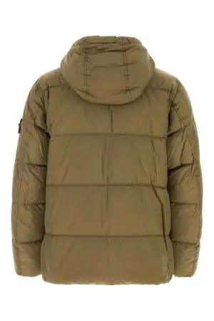 Stone Island Army Nylon Down Jacket - Green
