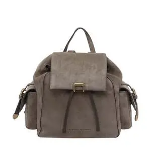 BRUNELLO CUCINELLI BRUNELLO CUCINELLI Suede Backpack With Buckle Detail