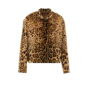 Max Mara Mstedro Printed Smooth Velvet Boxy Jacket - Cream