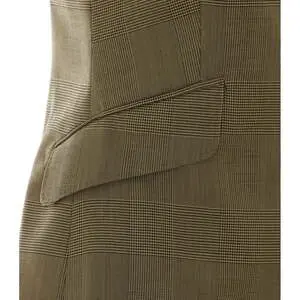 Max Mara Prince Of Wales Print Wool Vest - Green