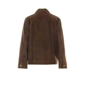 Max Mara Suede Shirt Jacket - Green