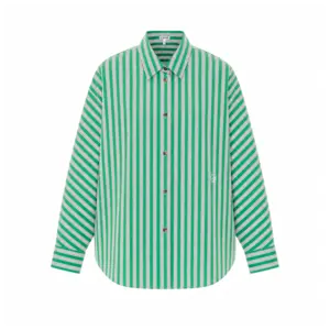 Loewe Striped Long Sleeve Shirt - Green