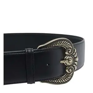 Etro Paisley Buckle Leather Belt
