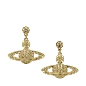VIVIENNE WESTWOOD Mini Bas Relief Drop Earrings - Gold