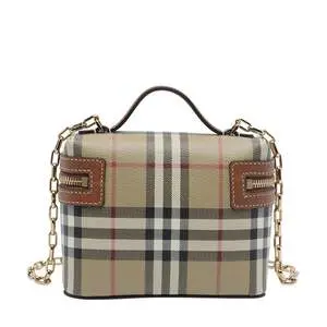 Burberry Vanity Mini Check Bag