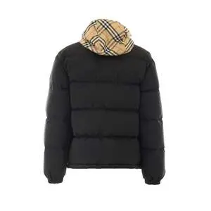 Burberry Snowdon Down Jacket With Checkerboard Ribbon