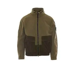 Stone Island Logo Overshirt - Green