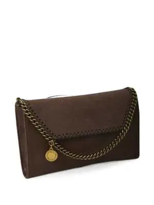 Stella McCartney Falabella Shoulder Bag With Chain Trim - Brown