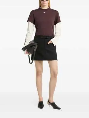 COURREGES Embroidered Logo T-shirt
