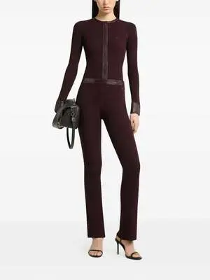 COURREGES Ribbed Cardigan With Vinyl Trim