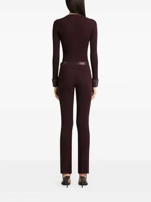 COURREGES Ribbed Cardigan With Vinyl Trim
