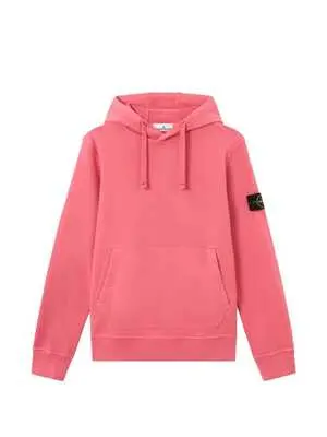 Stone Island Logo-patch Hoodie - Red