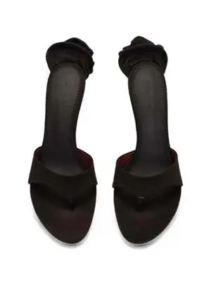 Magda Butrym Thong Sandals With Rosette Detail