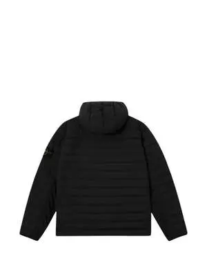 Stone Island Padded Hooded Jacket - Black