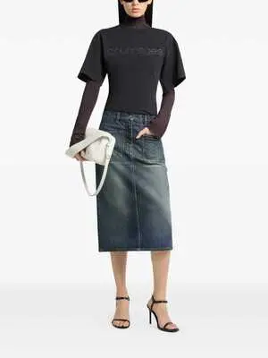 COURREGES Printed Logo T-shirt