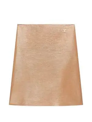 COURREGES Flared Vinyl Skirt
