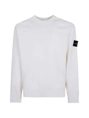 Stone Island Raglan Sleeve Sweatshirt - White