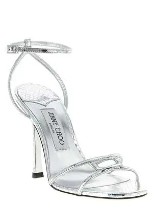 JIMMY CHOO Leo Sandals - Silver