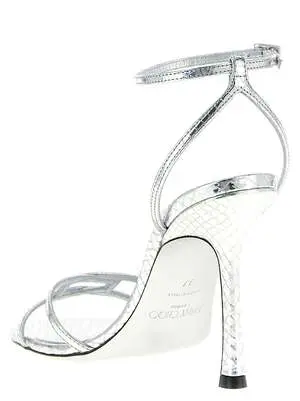 JIMMY CHOO Leo Sandals - Silver