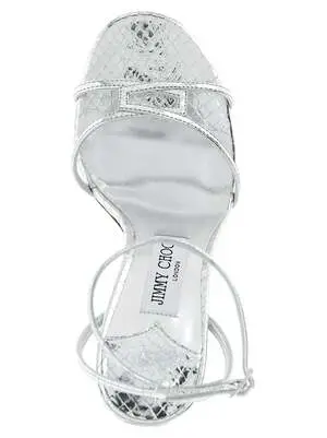 JIMMY CHOO Leo Sandals - Silver