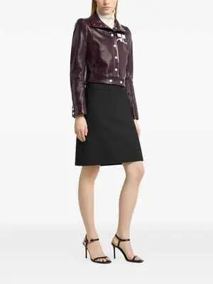 COURREGES Re-edition Vinyl Cropped Jacket - Red