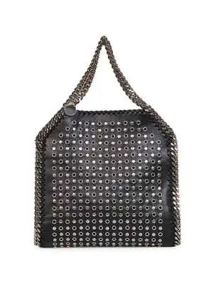 Stella McCartney Falabella Mini Bag With Studs And Eyelets - Black