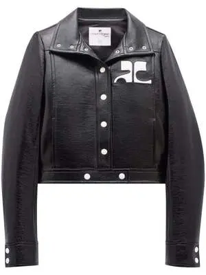 COURREGES COURREGES Iconic Vinyl Jacket Black