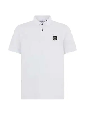 Stone Island Logo-patch Polo Shirt - White