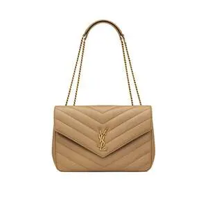 Saint Laurent Loulou Large Shoulder Bag - Cream