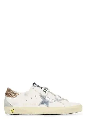 GOLDEN GOOSE Old School Laminated Leather Sneakers - Multicolor