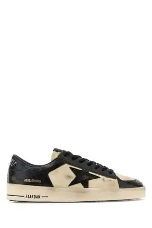 GOLDEN GOOSE Two-tone Leather And Suede Stardan Sneakers - Multicolor